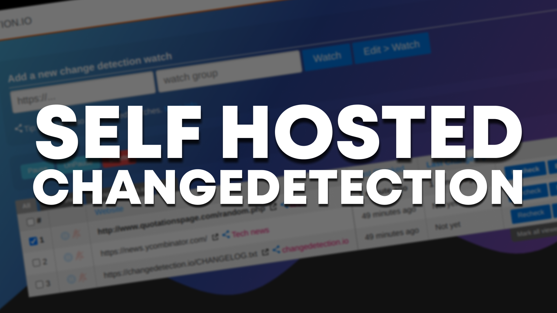 ChangeDetection - Änderungen auf jeder Website überwachen und Push-Benachrichtigungen erhalten